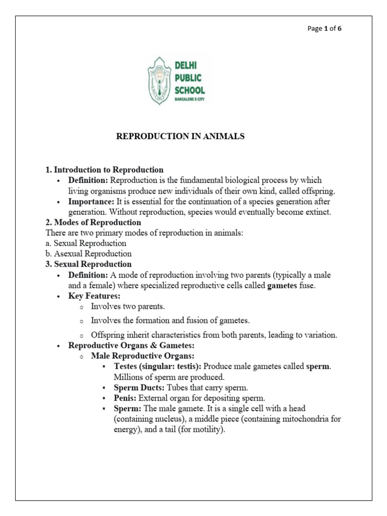 notes for science | PDF | Reproductive System | Sexual Reproduction