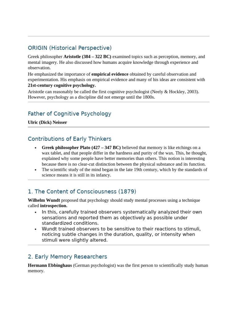 Cognitive | PDF | Cognition | Psychology