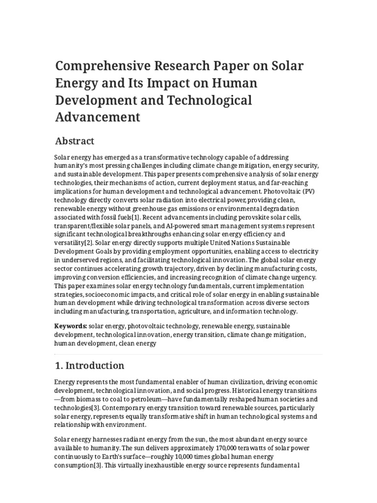 Solar Energy Impact | PDF | Solar Cell | Thin Film Solar Cell