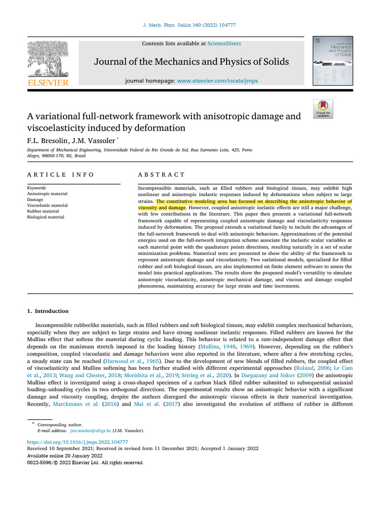 Bresolin_2022 | PDF | Viscoelasticity | Elasticity (Physics)