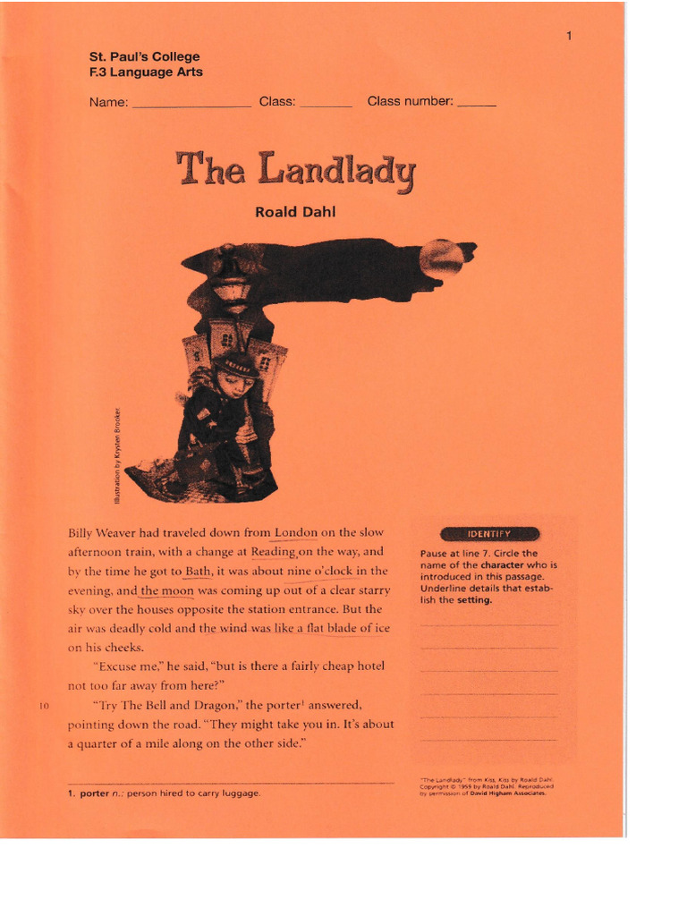 The Landlady | PDF