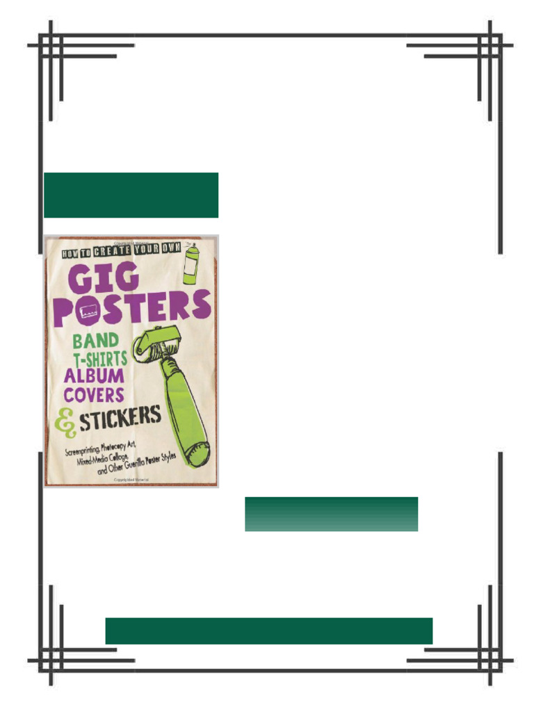 How to Create Your Own Gig Posters Band T Shirts Album Covers Stickers ...