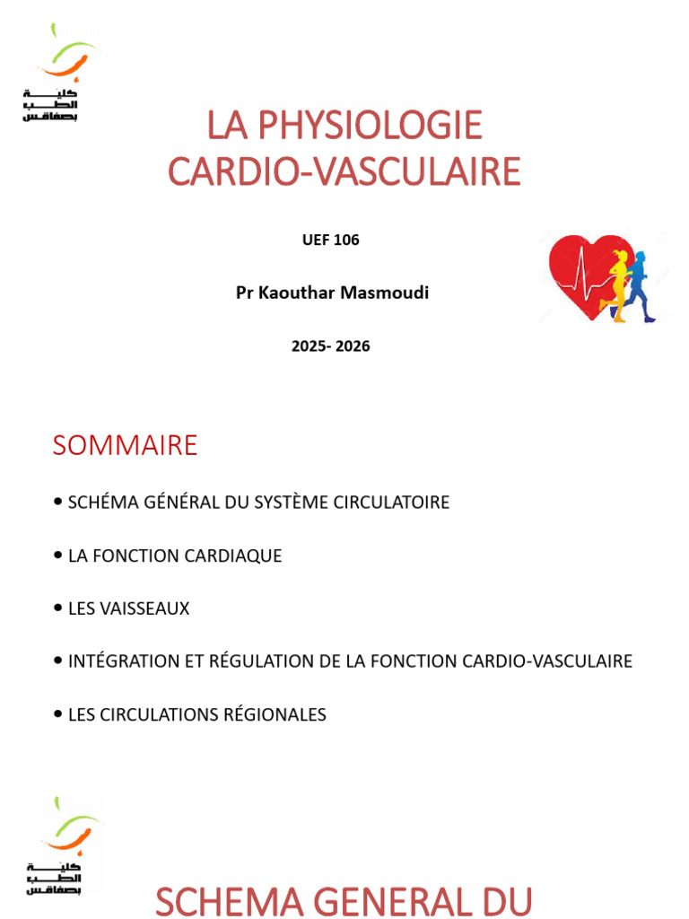 Physiologie du Système Cardio-Vasculaire | PDF | Ventricule cardiaque ...