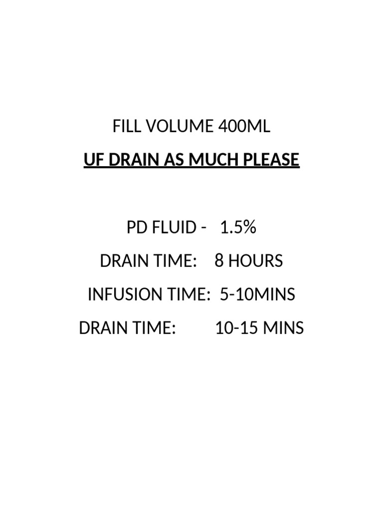 Fill Volume 400ml | PDF