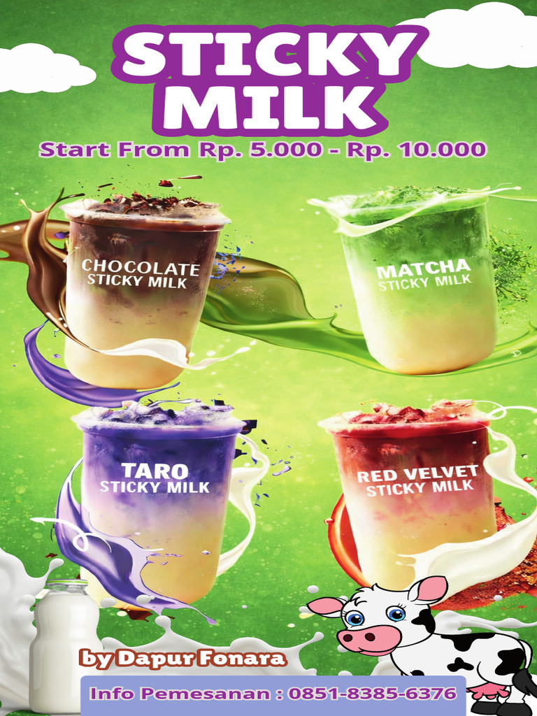 White & Blue Minimalist Fresh Milk Instagram Post | PDF