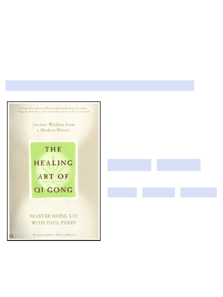 The Healing Art Of Qi Gong Master Hong Liu Paul Perry ebook direct ...