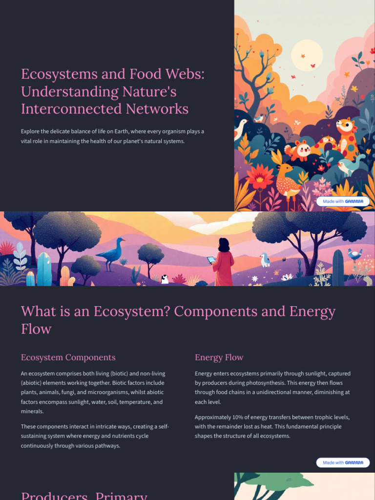 Ecosystems and Food Webs Understanding Natures Interconnected Networks ...