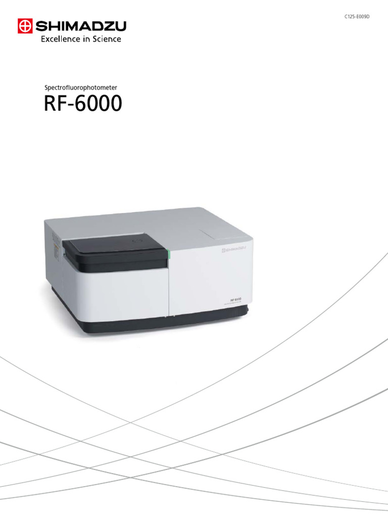RF 6000 Brochure | PDF | Fluorescence Spectroscopy | Fluorescence