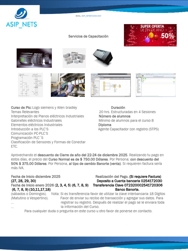 Curso de PLC: Automatización Industrial | PDF | Transferencia bancaria