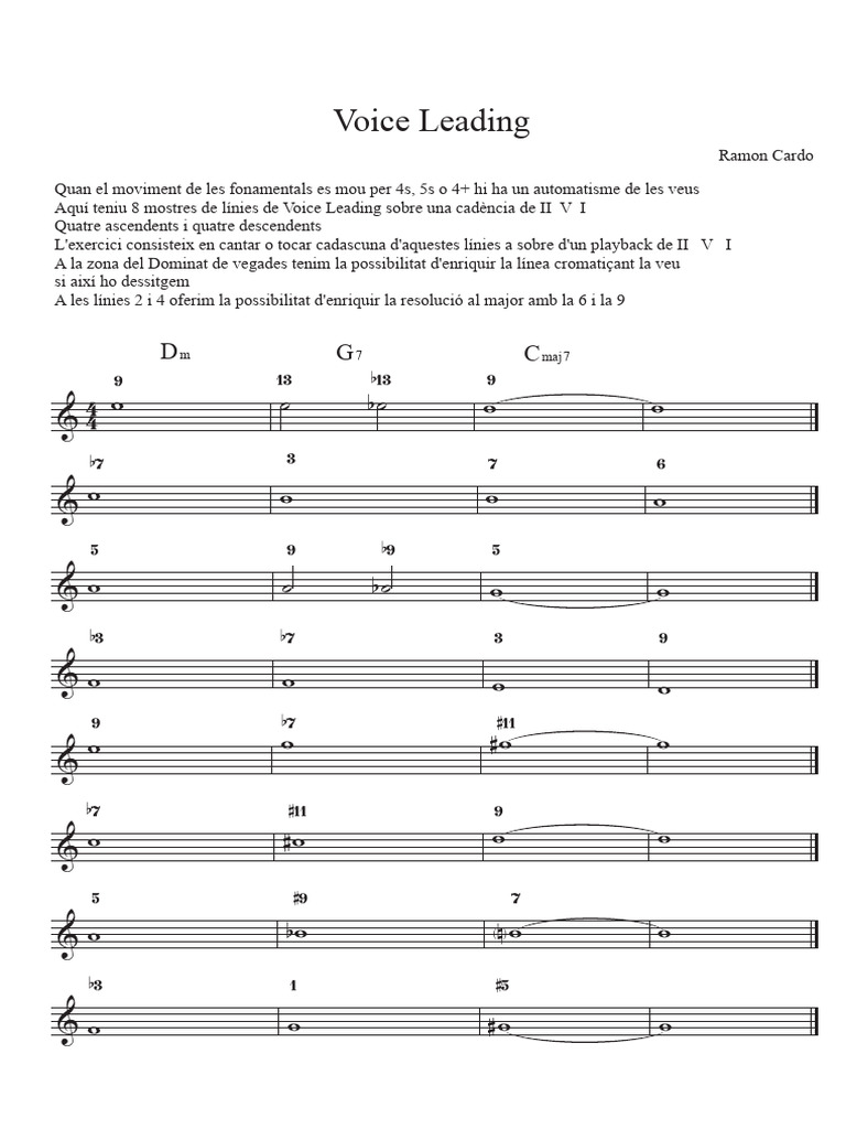 Voice Leading | PDF