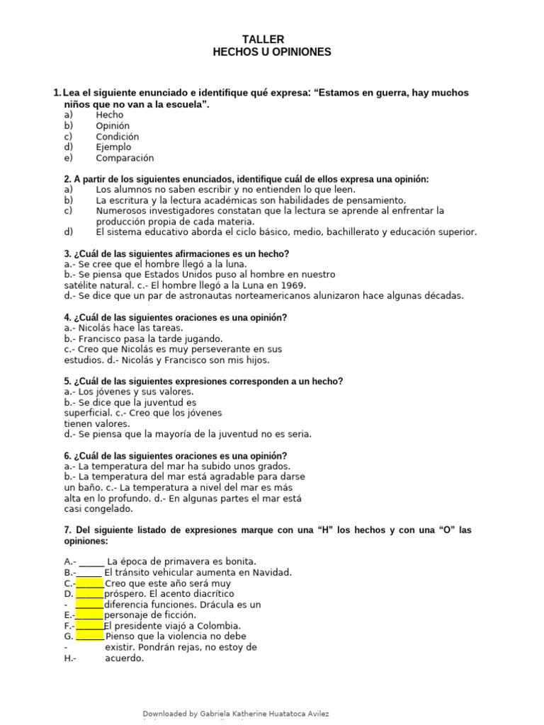 3ro Bt Hechos Opinone Staller | PDF