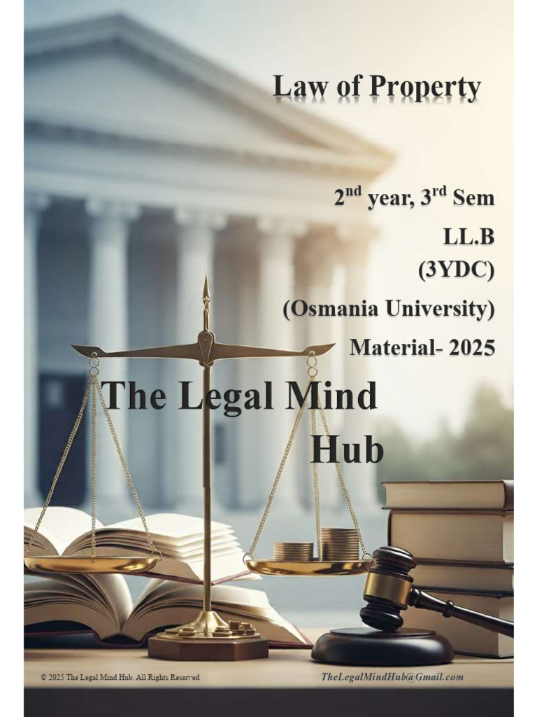 Law of Property (Sem Material) | PDF | Lease | Mortgage Law