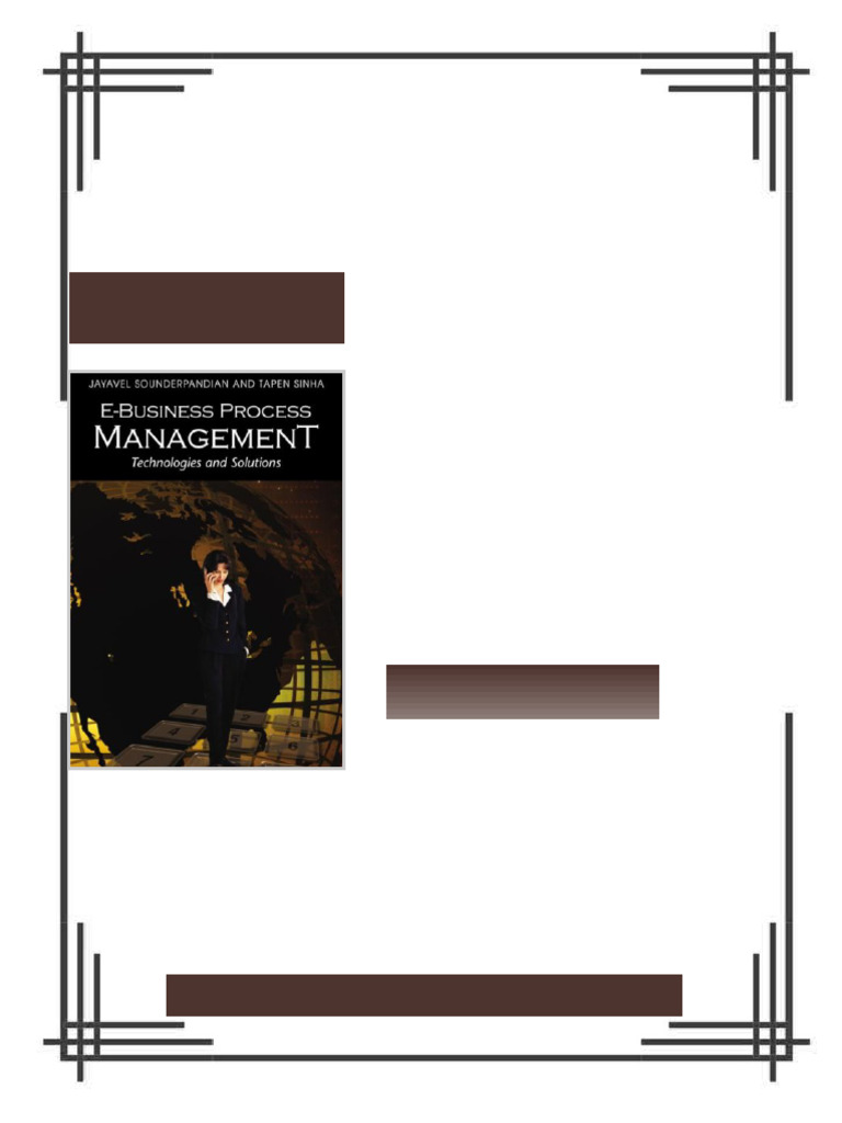 E Business Process Management Technologies and Solutions 1st Edition ...