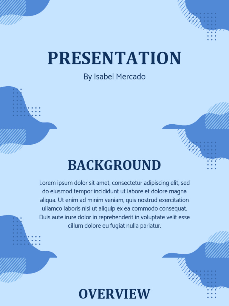 Blue Simple Professional Project Presentation | PDF