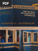 Nussbaum (2011), Creating Capabilities | PDF