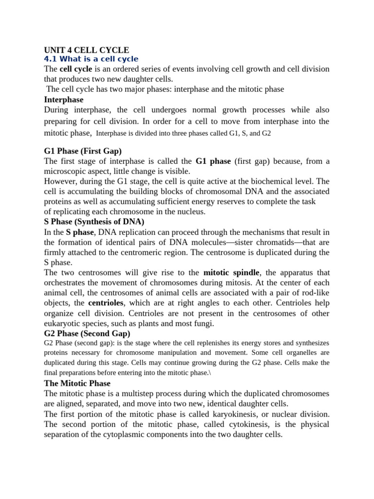 Biology Note The Cell division note | PDF | Mitosis | Meiosis