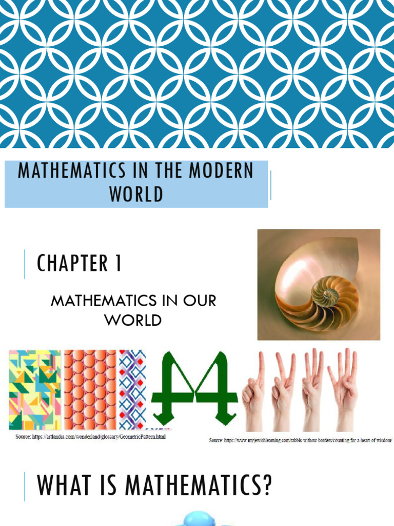 Lesson 1.1 Mathematics in Our World (1) | PDF | Pattern | Shape