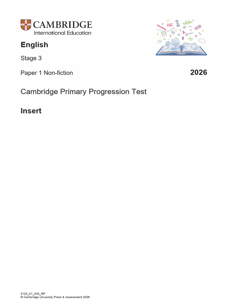 Cambridge English Stage 3 Past Questions | PDF | Paddington Bear ...