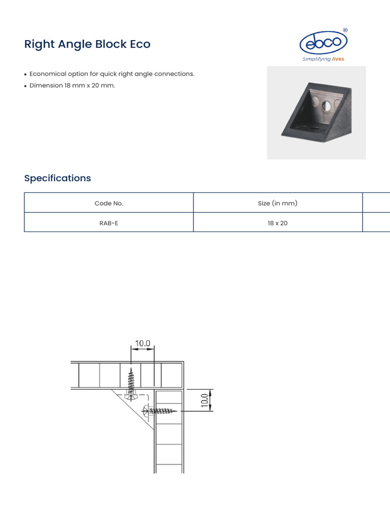 Right Angle Block Eco | PDF