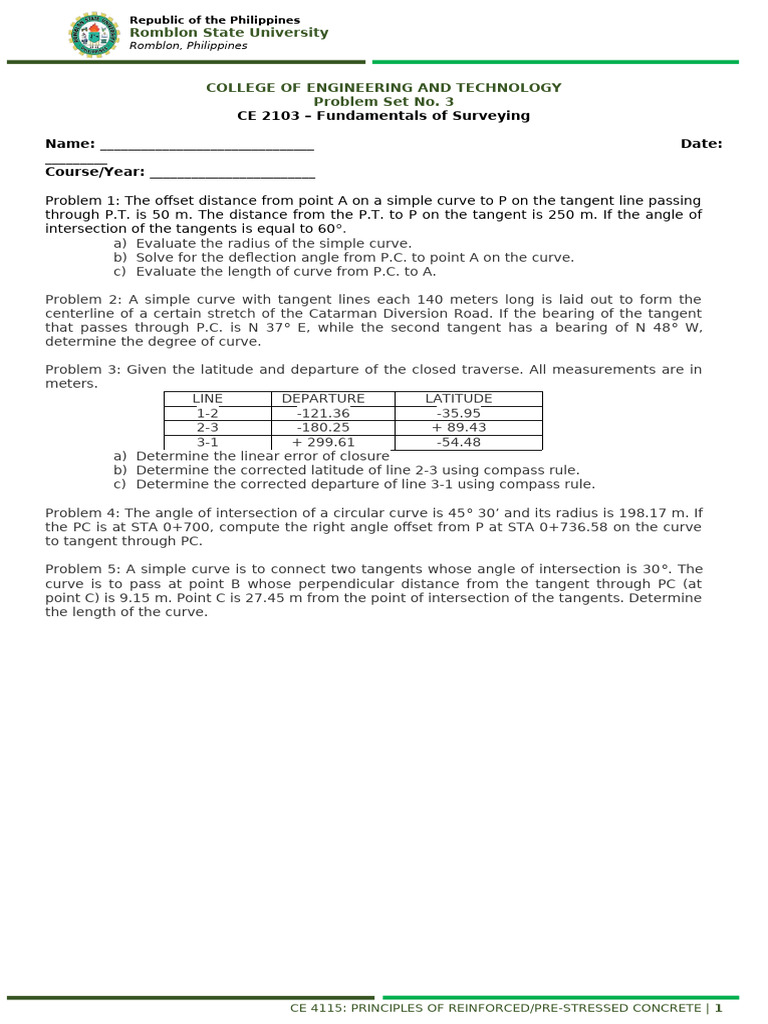 Prob Set 3 Finals | PDF