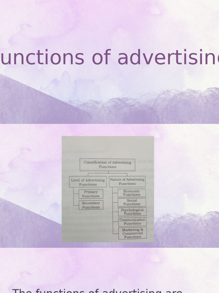 Functions of Advertising Explained | PDF | Advertising | Brand