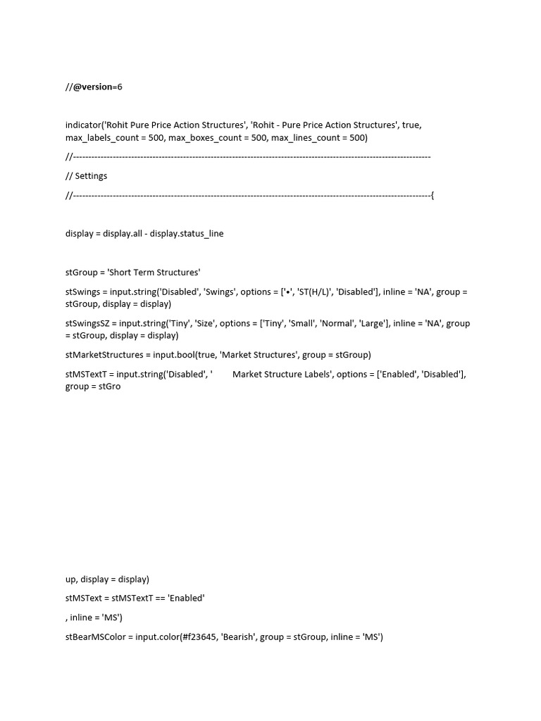 'Rohit Pure Price Action Structures' | PDF | Computer Programming ...