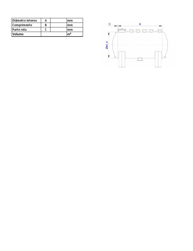 Cálculo Volume de Tanque Com Tampos Torisféricos ASME 10% | PDF