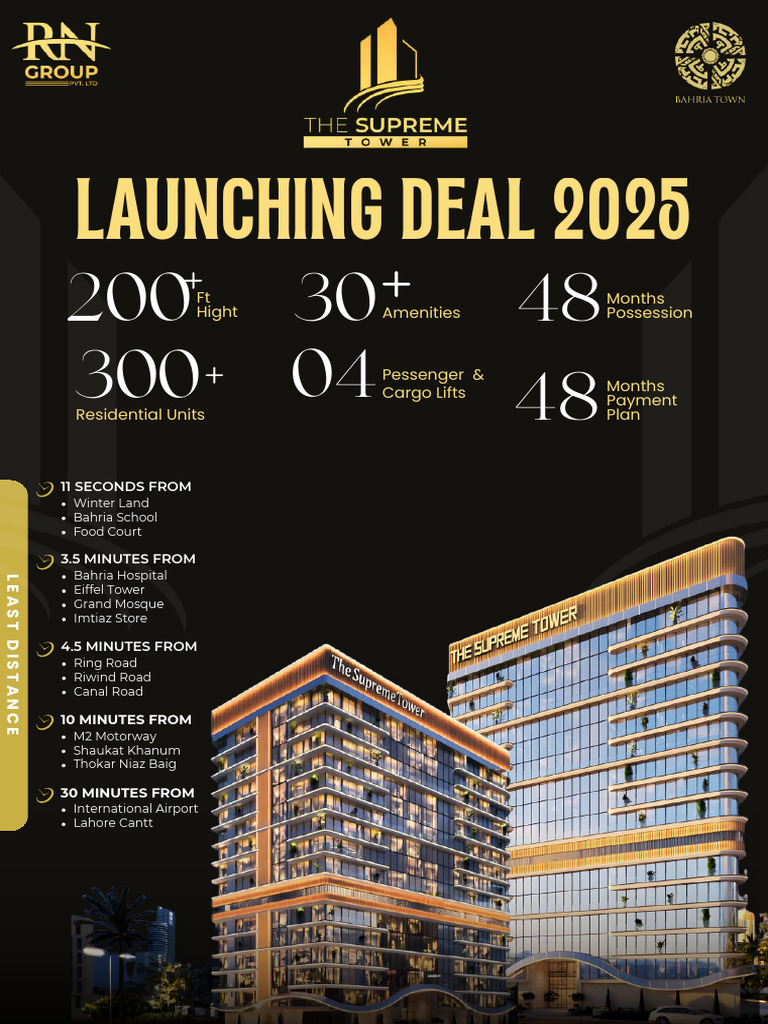 Bahria Town Lahore: Luxury Apartments 2025 | PDF | Buildings And Structures