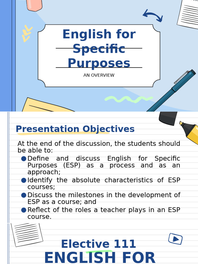 ESP Overview | PDF | Learning | English Language
