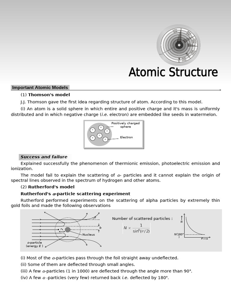 00000129 04 Atomic Structure (Theory) | PDF | Atomic Orbital | Spectral Line
