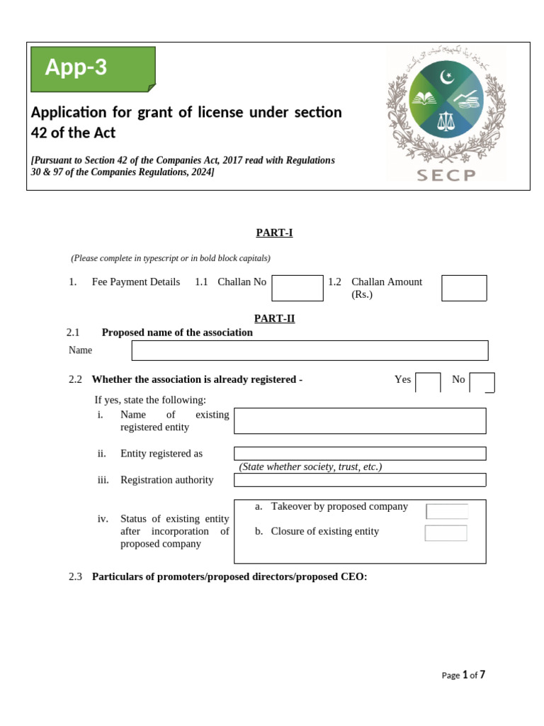 Grant License Application Form | PDF | Articles Of Association | Justice