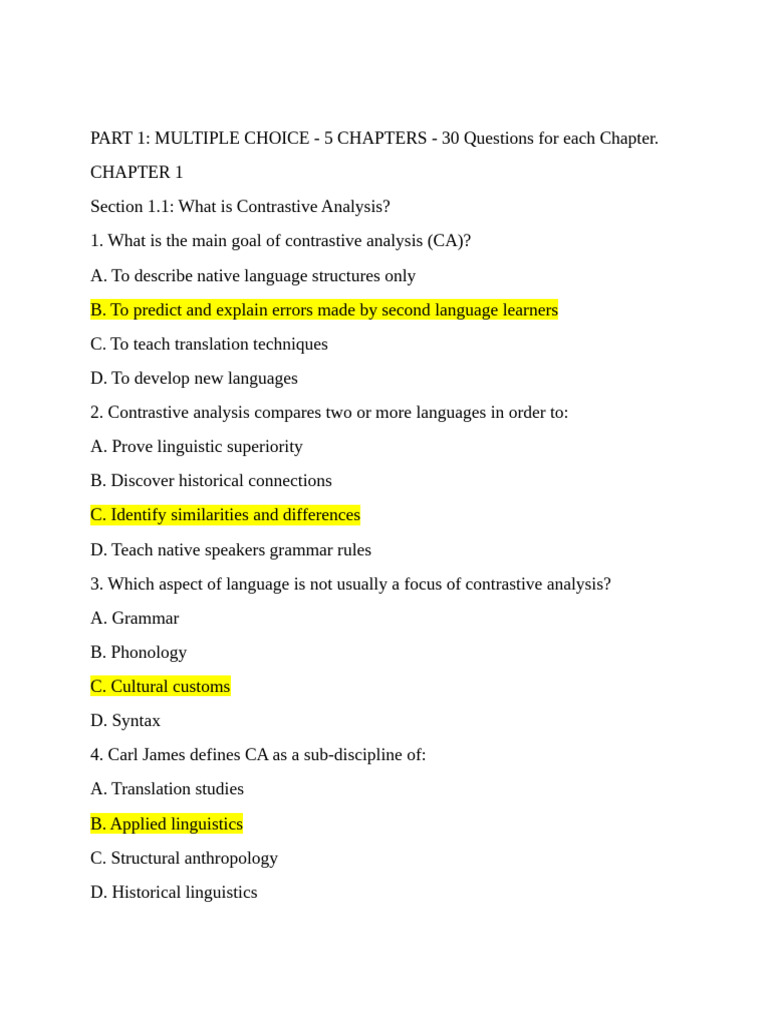 PART 1 | PDF | Second Language | Linguistics