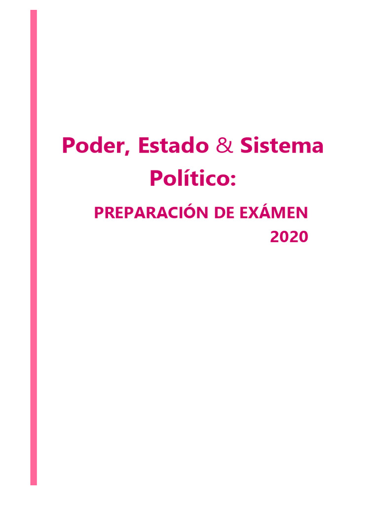 Resumen de Poder Estado y Sistema Político | PDF | Estado (política ...
