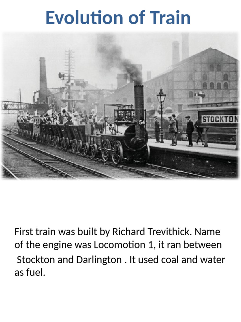 Evolution of Train | PDF