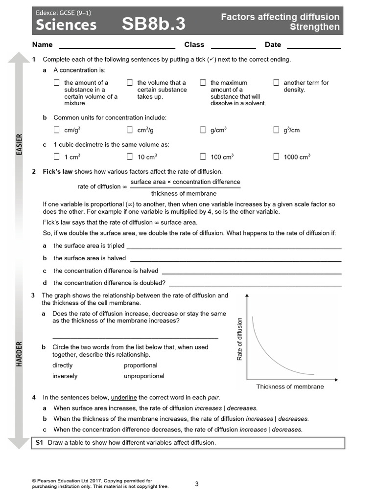 Edgcse Aap Sb8b Strengthen | PDF | Diffusion | Concentration