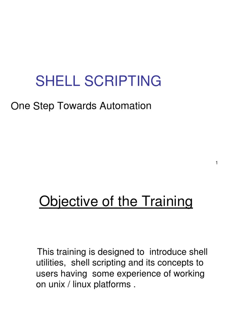 Shell Scripting Pdf Command Line Interface Parameter Computer Programming