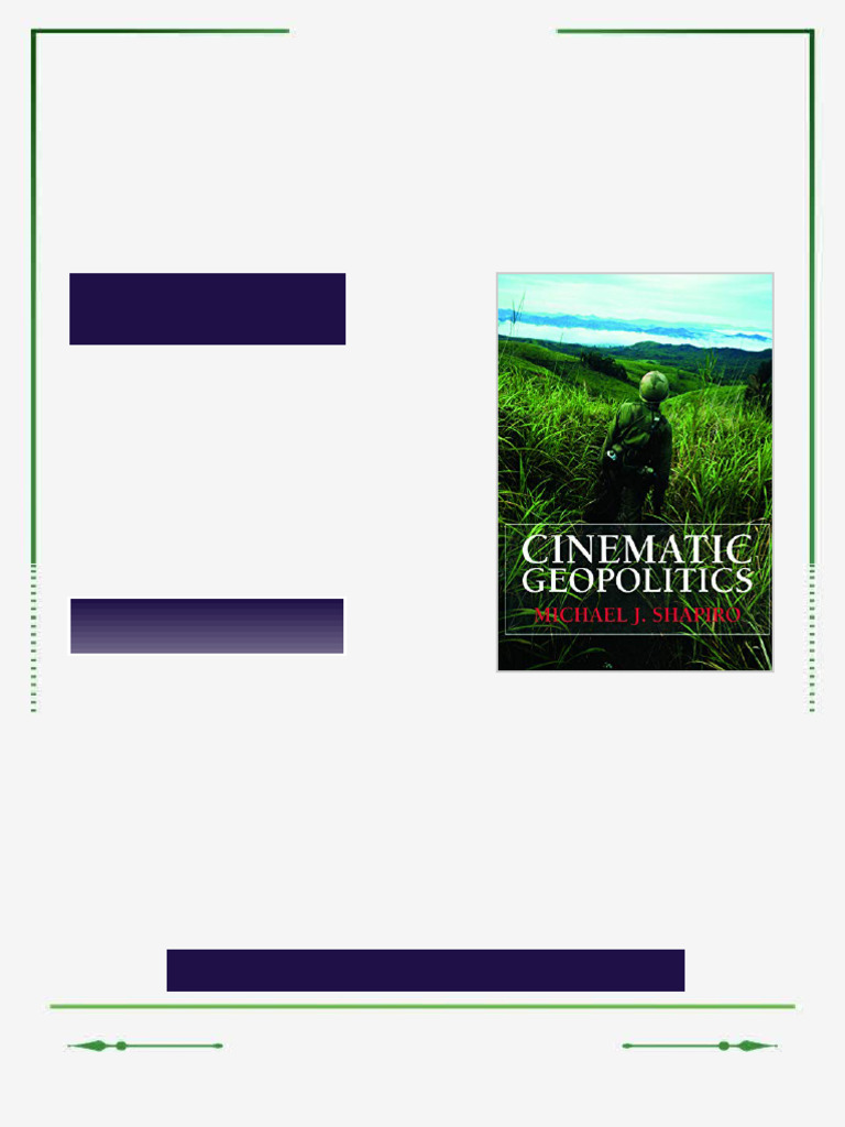 Cinematic Geopolitics 1st Edition Michael J. Shapiro ebook fully ...