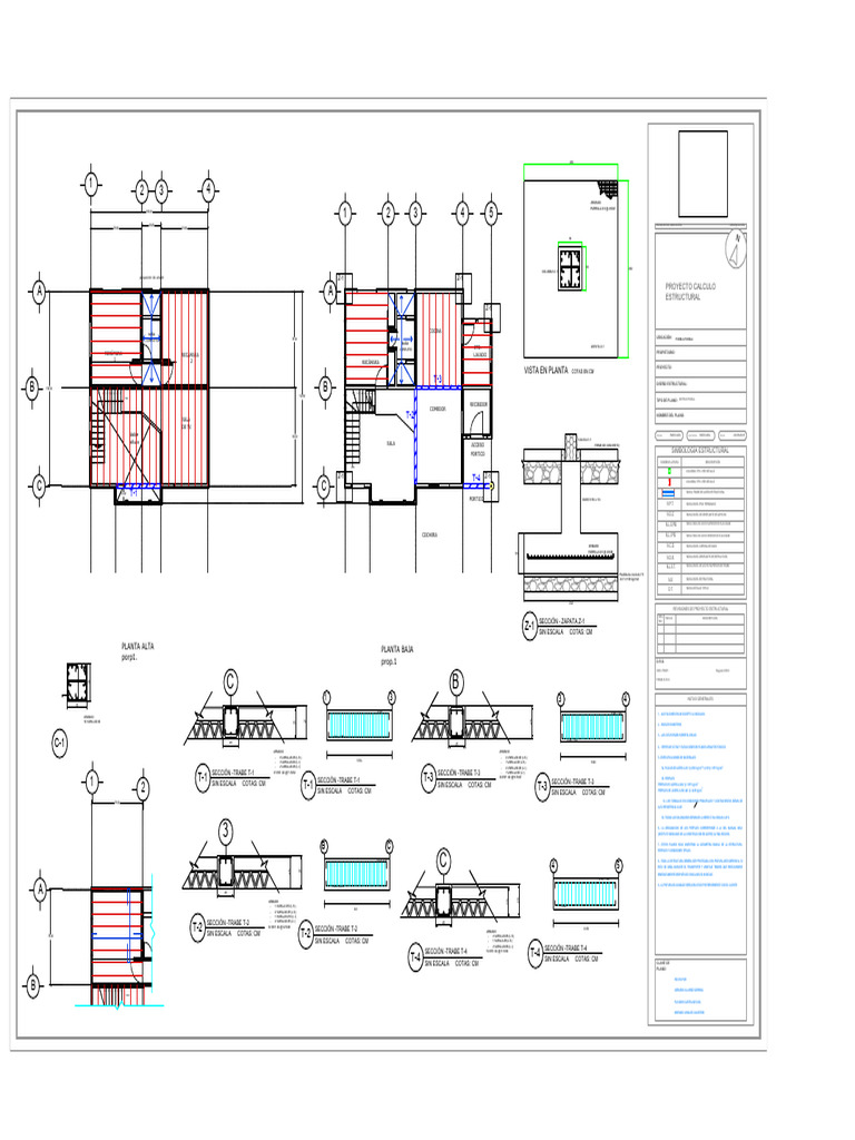 Proyecto Estructural: Planos y Cálculos | PDF