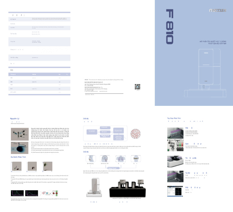 F810 Automatic Hematology Analyzer - VN | PDF