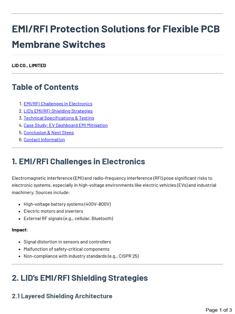 EMI/RFI Solutions for Flexible PCBs | PDF | Electromagnetic ...