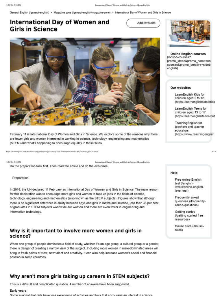 Women in STEM: Breaking Barriers | PDF | Educational Technology