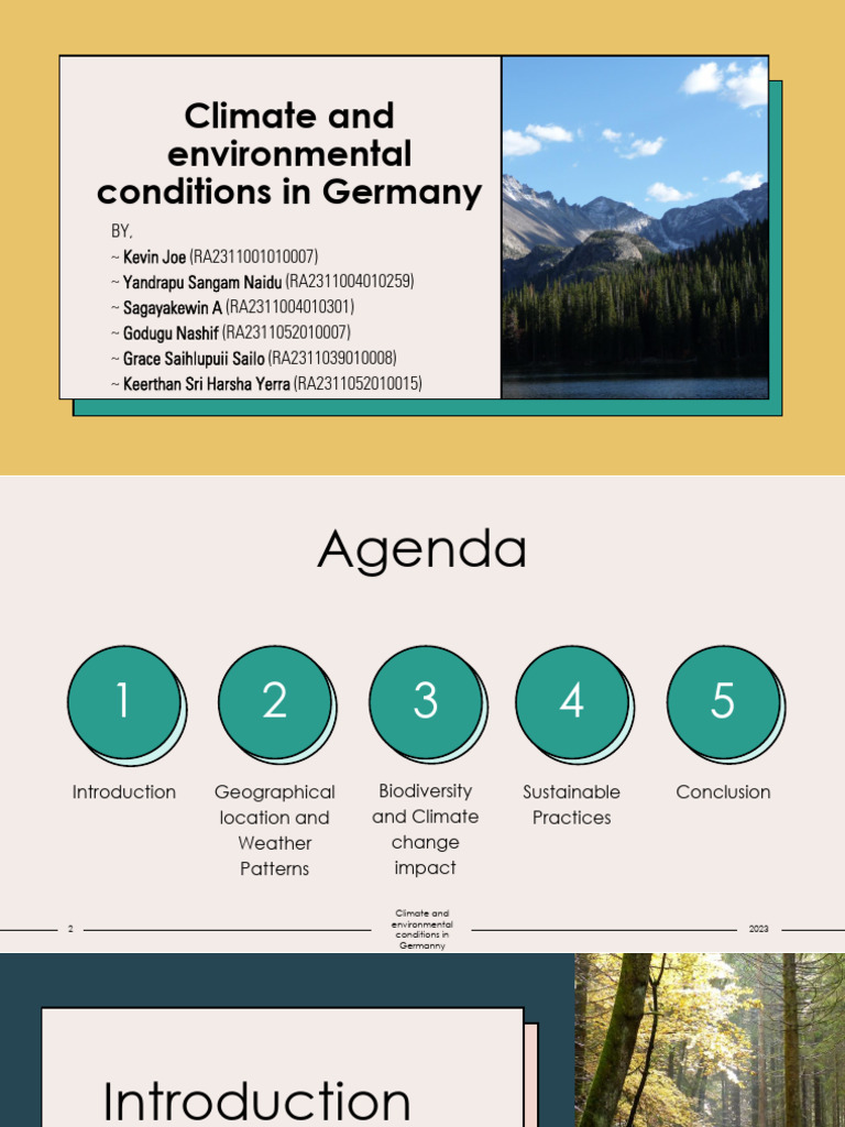 Climate and Environmental Conditions in Germany | PDF | Sustainability ...