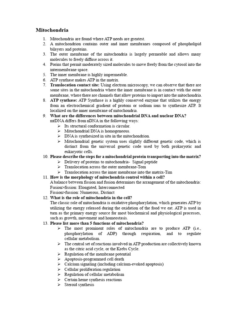 Mitochondria and Cytoskeleton Functions | PDF | Microtubule | Mitochondrion