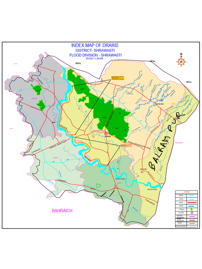 Shrawasti Drainage Index Map | PDF