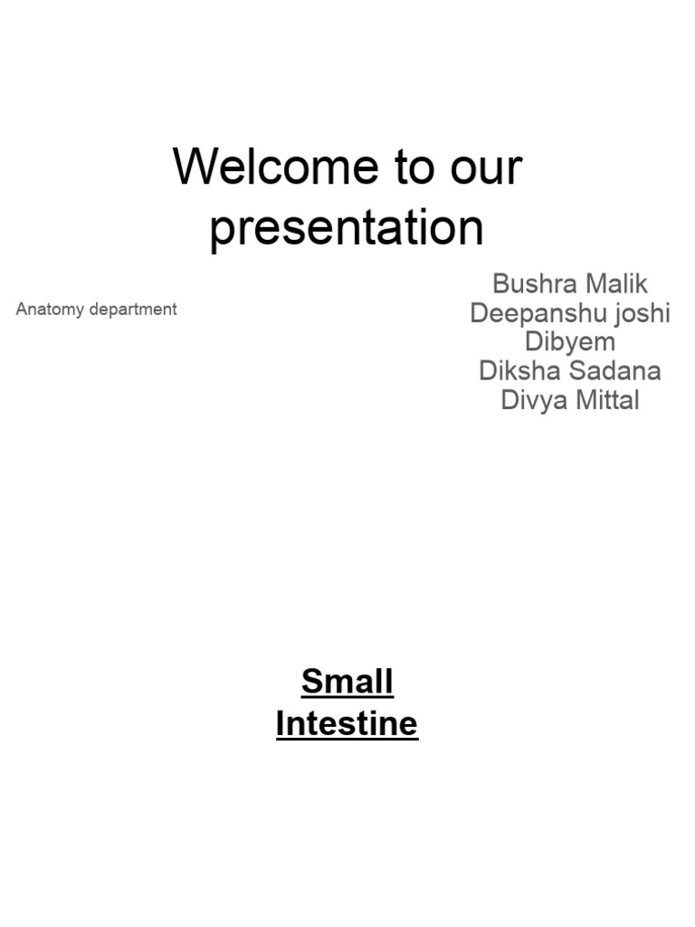 Small Intestine.pdf | PDF | Small Intestine | Gastrointestinal Tract