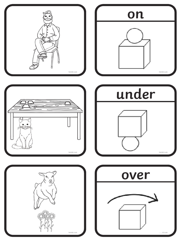 Prepositions Blanco y Negro | PDF