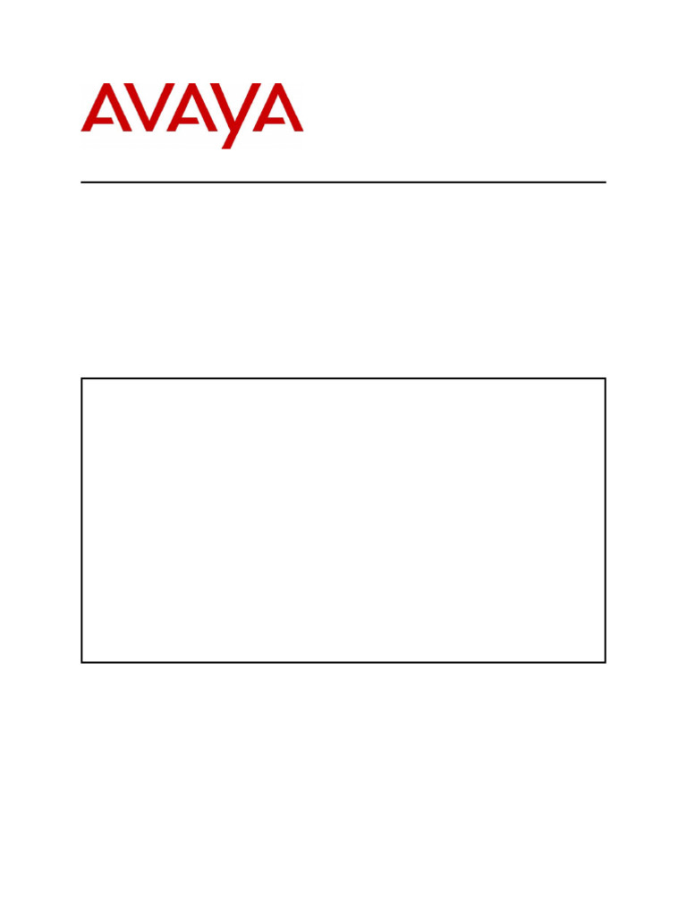 Avaya SIP Trunking Setup Guide | PDF | Session Initiation Protocol ...