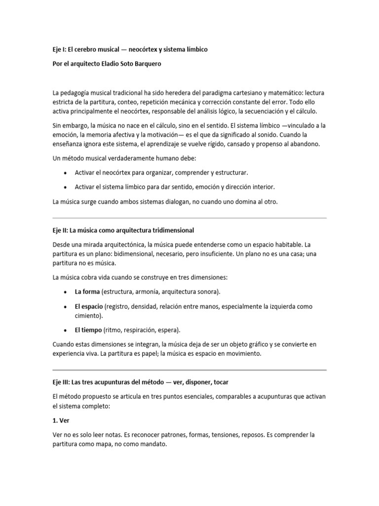 El Cerebro Musical - Neocórtex y Sistema Límbico | PDF | Las emociones ...