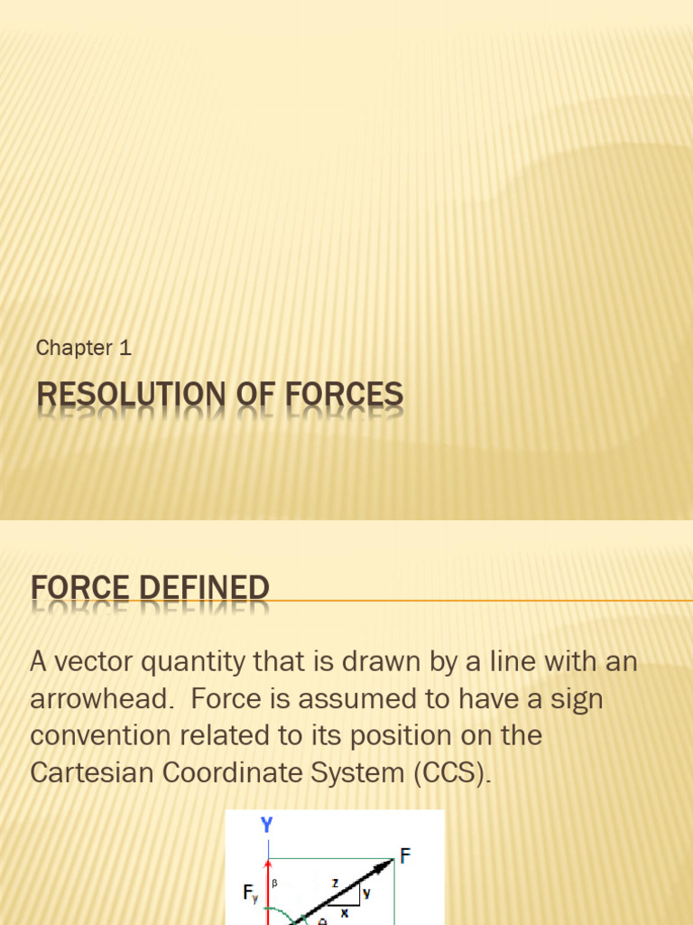 Understanding Force Resolution Concepts | PDF