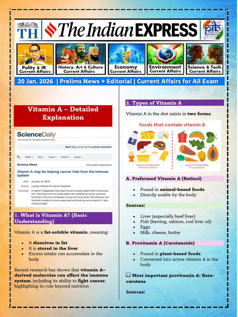 Understanding Vitamin A: Types and Benefits | PDF | Vitamin A | Vitamin